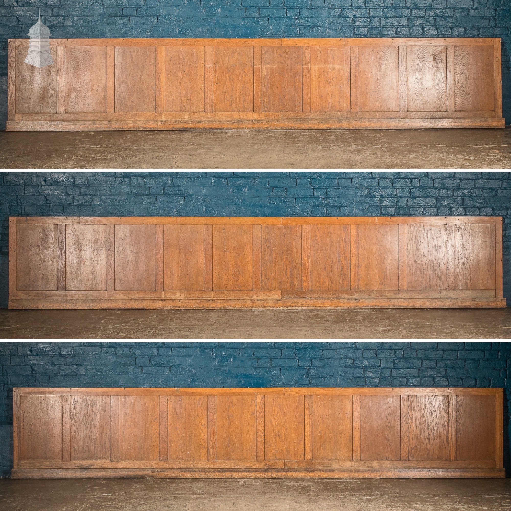 Victorian Oak Panelling, 3 pieces – A Run of 44 Feet | Norfolk Reclamation