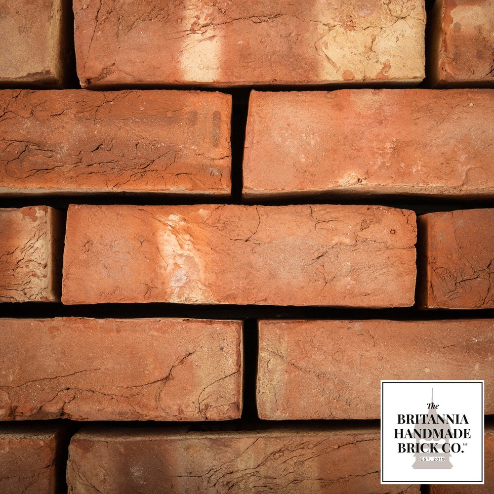 2.5" Handmade Red Brick, Period Style Facing Bricks | Norfolk Reclamation
