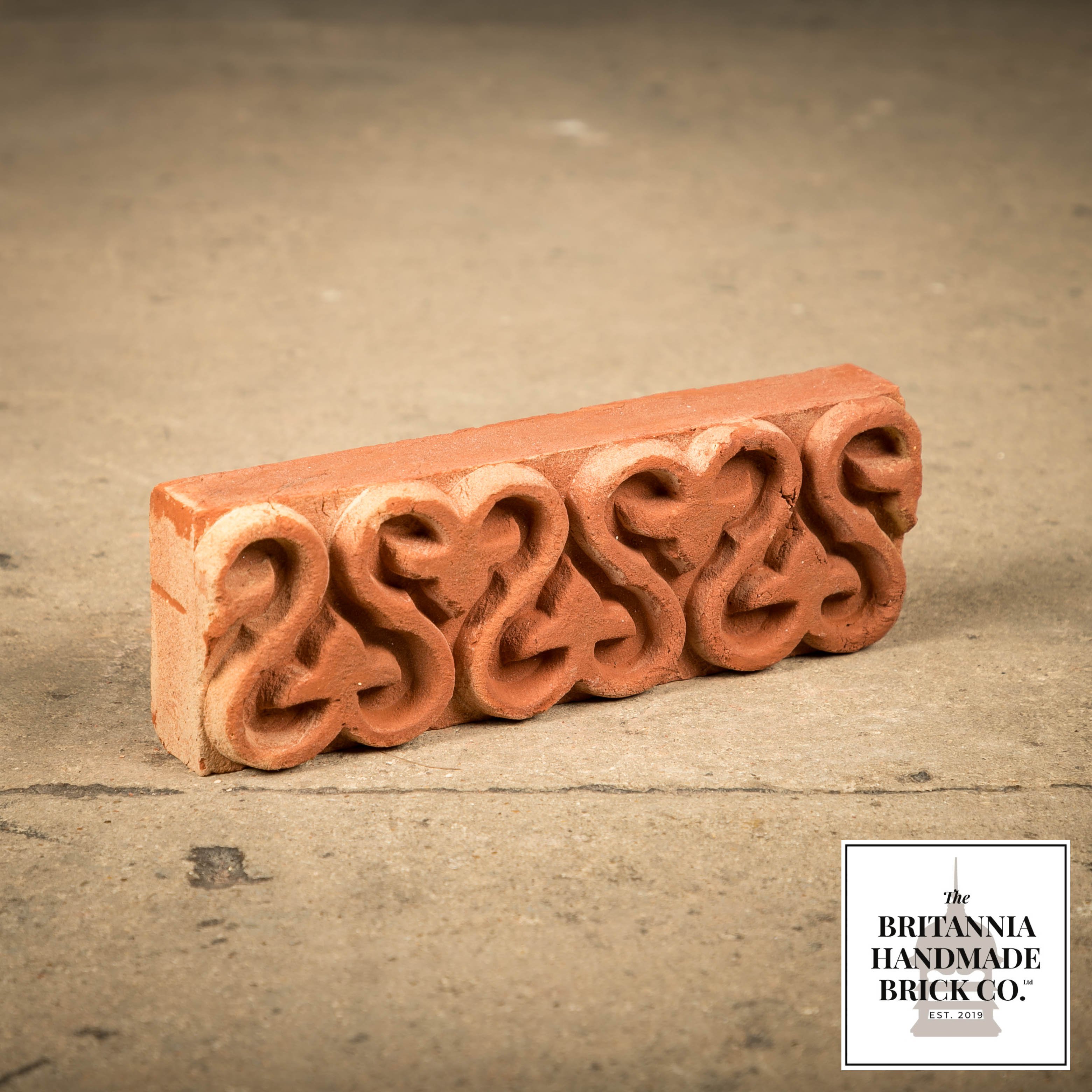 Leaf & Vine String, Decorative 3" Handmade Red Brick | Norfolk Reclamation