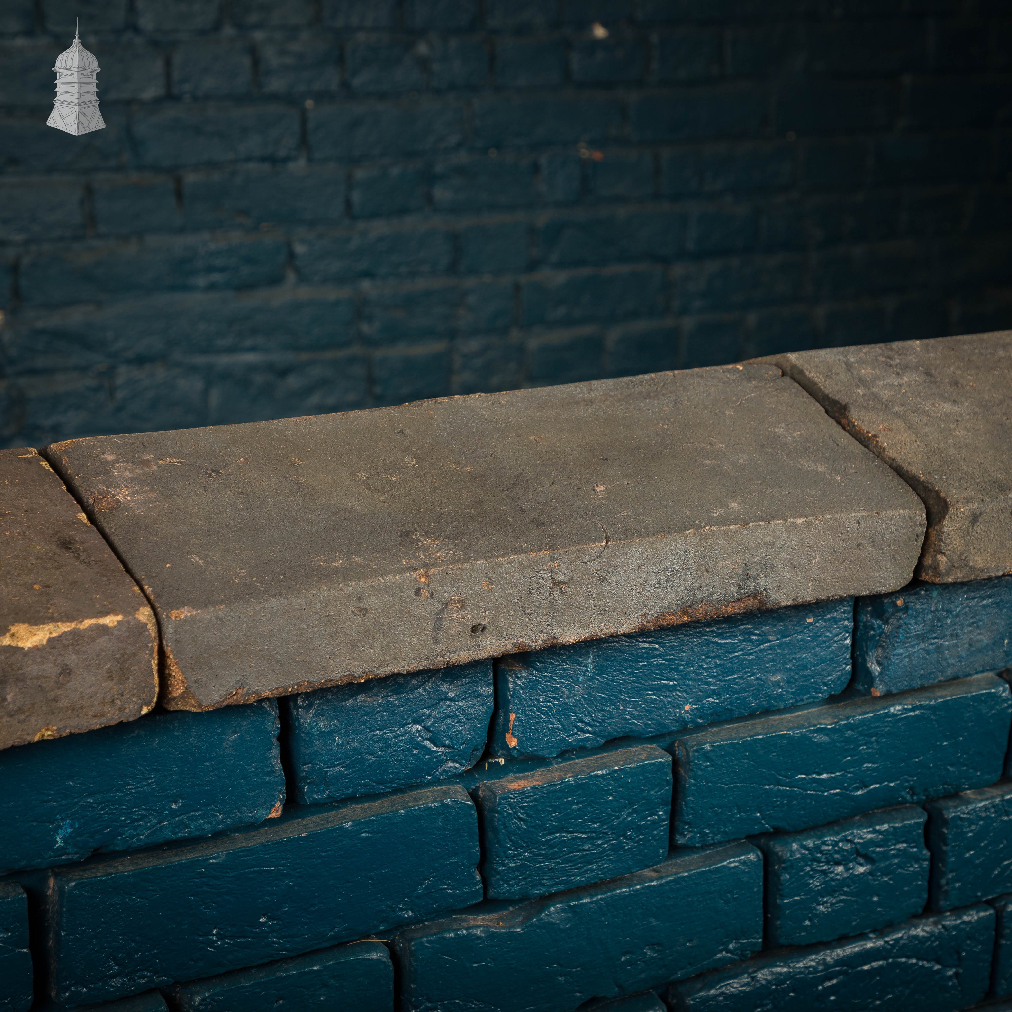 Twice Weathered Coping, Reclaimed Staffordshire Blue - Run of 5.9M ...
