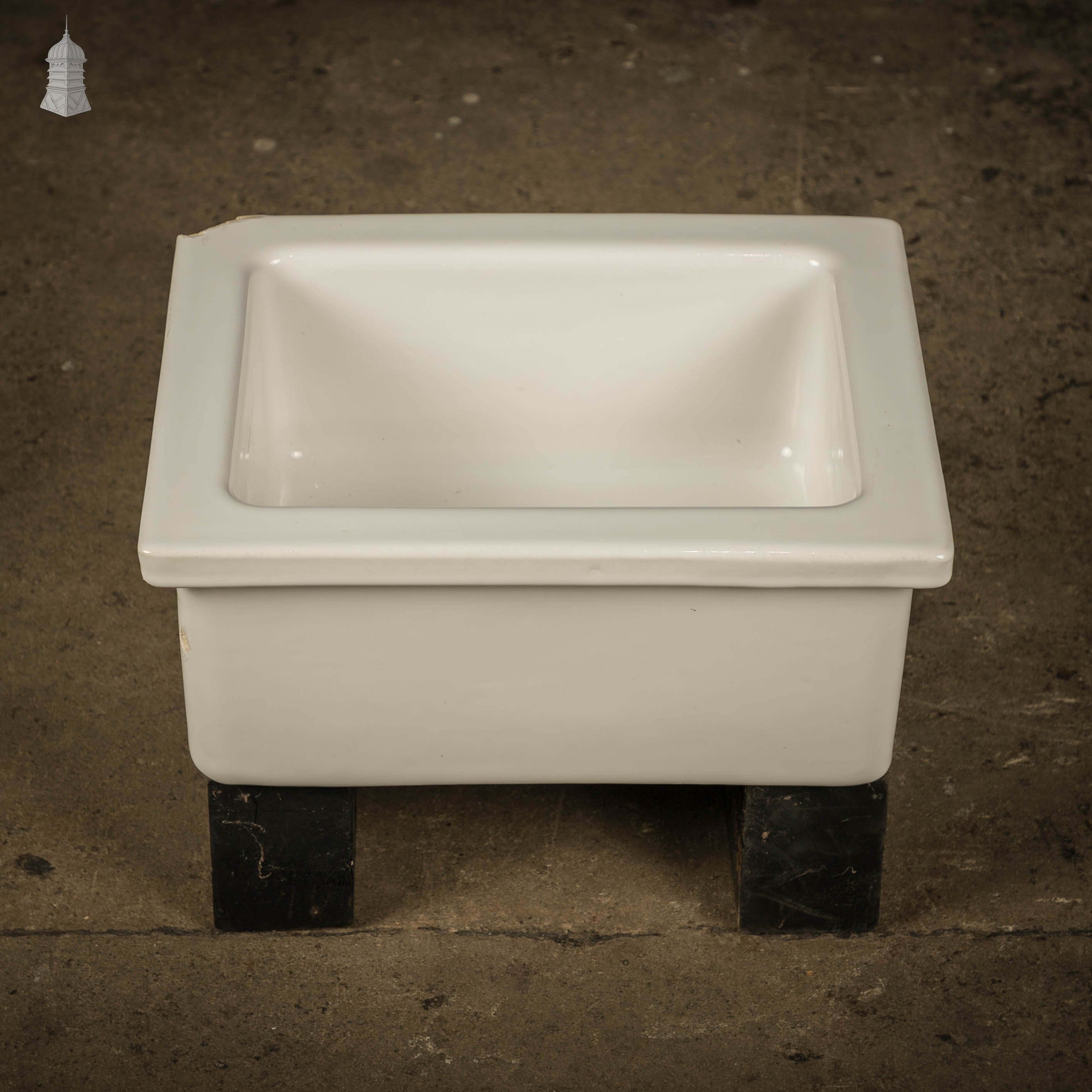 Small Lab Sink, Armatage Shanks White Glazed | Norfolk Reclamation