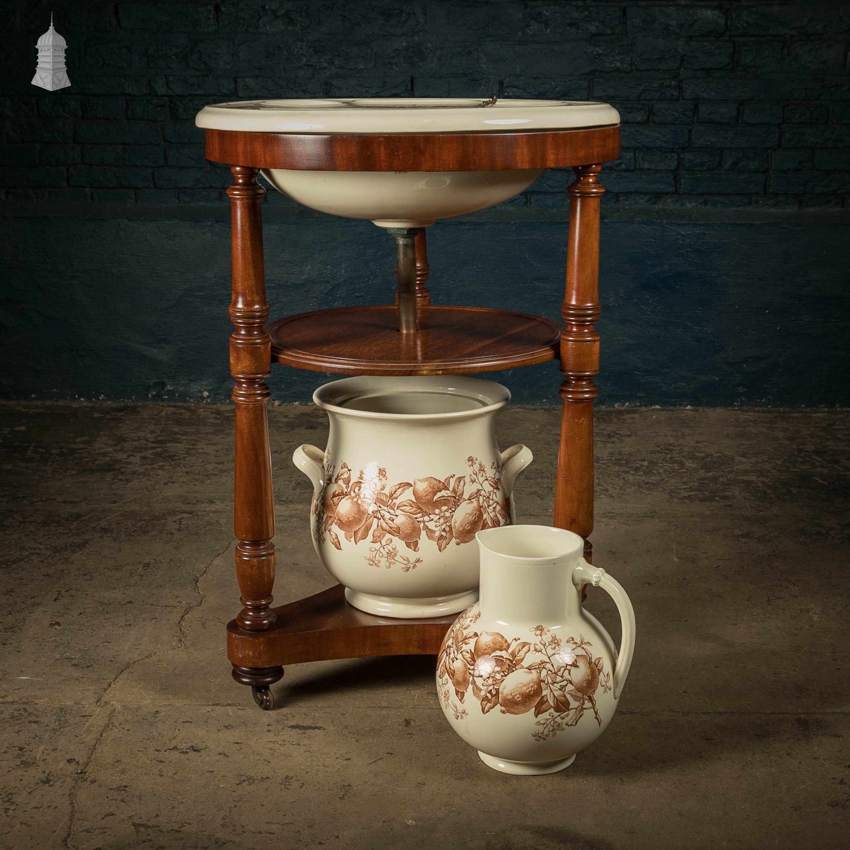 19th C Washstand, Brown Westhead Moore & Co Lemonaire, Mahogany Stand ...